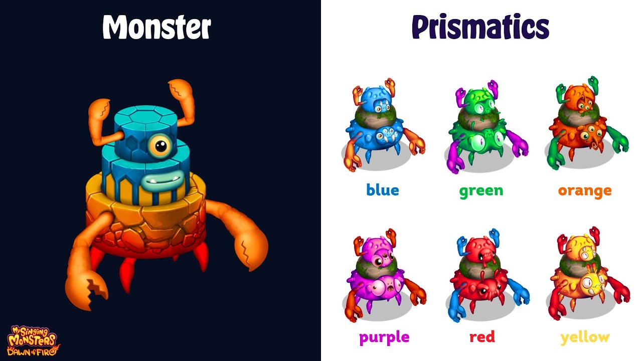 All Prismatic Monsters in My Singing Monsters: Dawn of Fire - YouTube