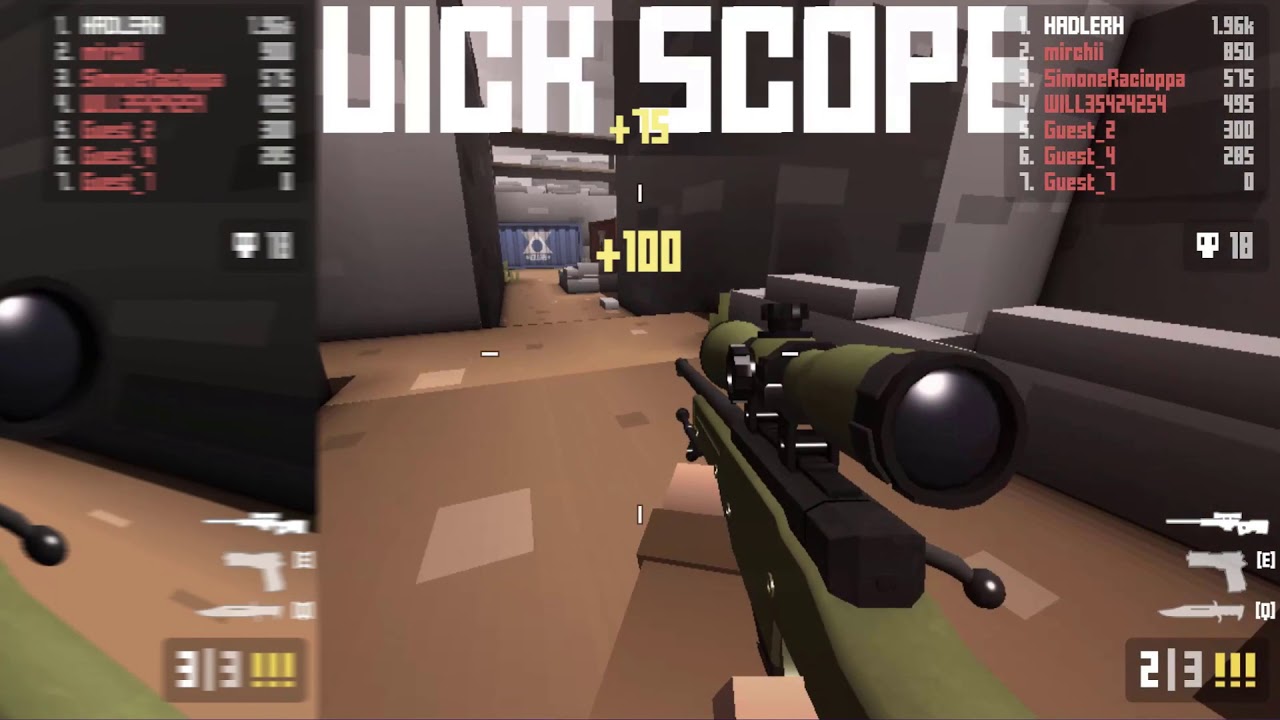 Had SNIPER QUICK SCOPE MONTAGE krunker 1.1 - YouTube