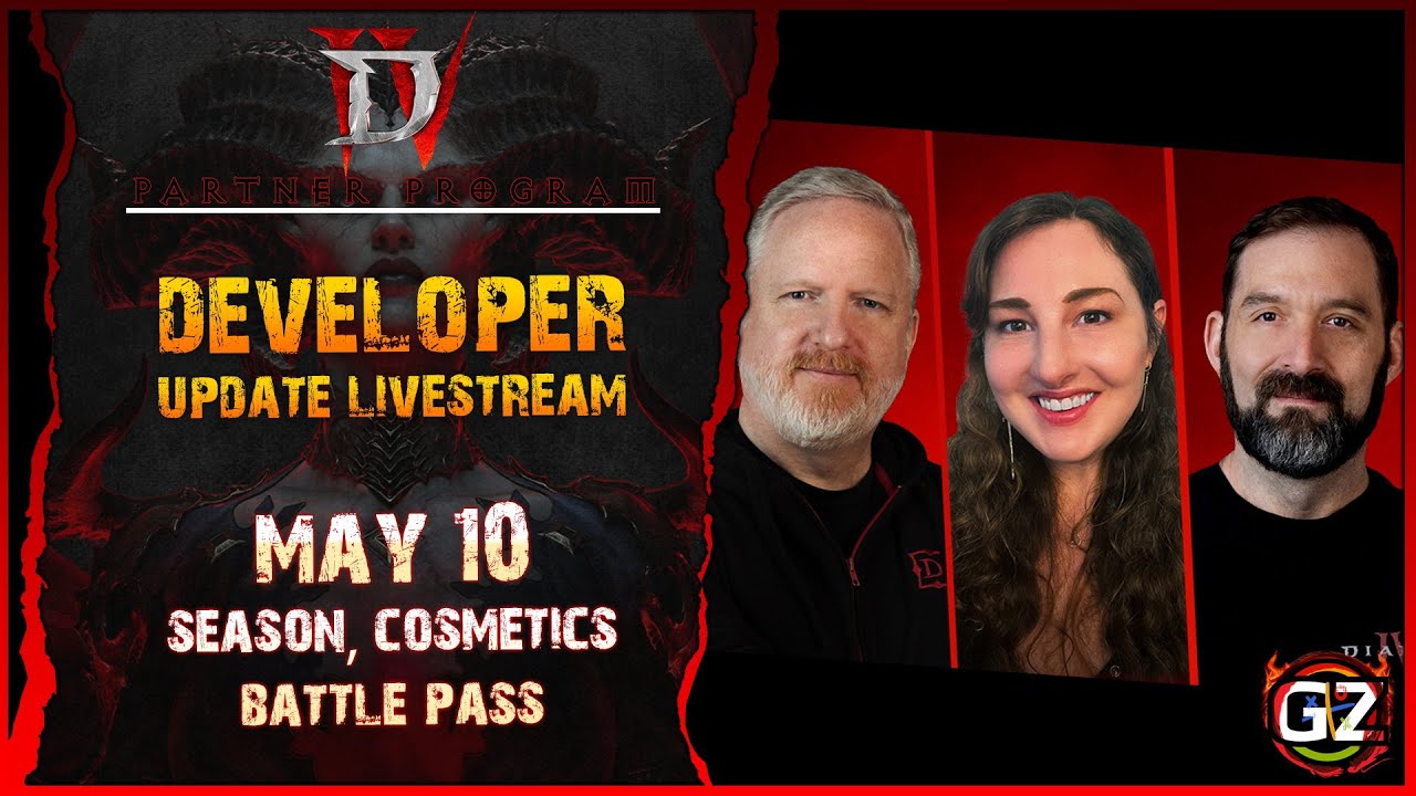 Diablo 4 - Developers Update Live Stream | Season, Cosmetics, Battle ...