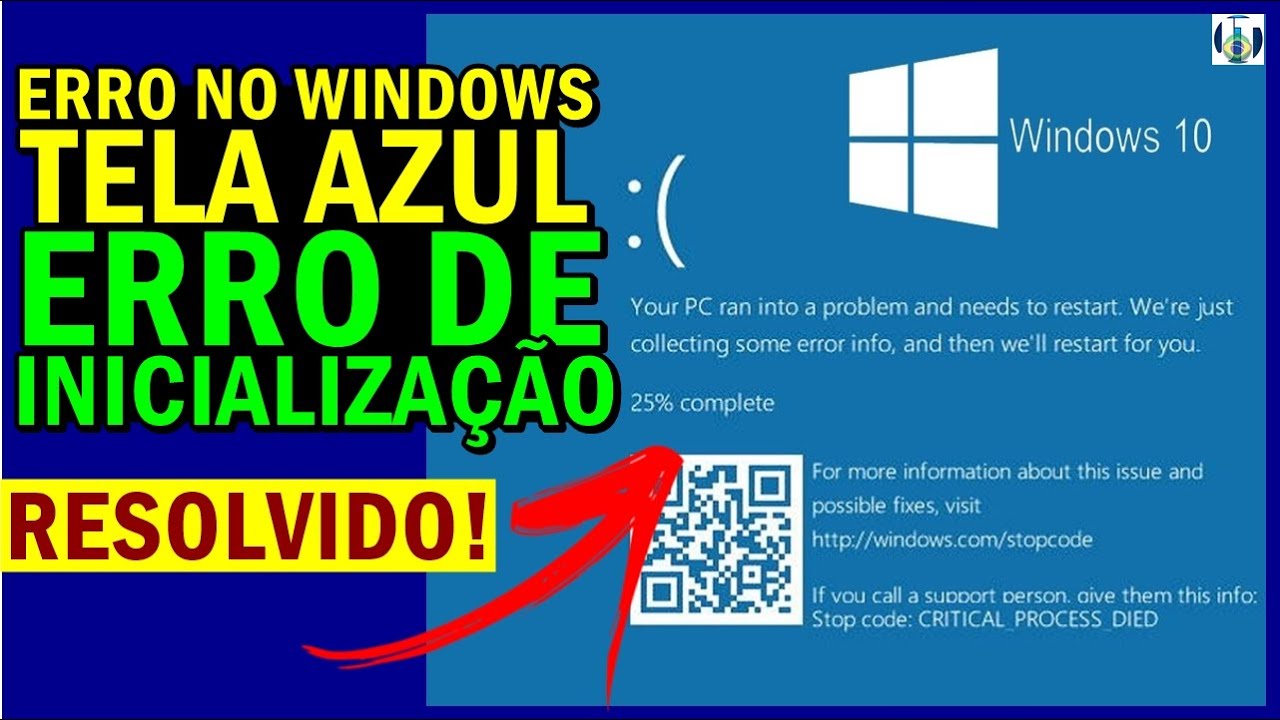 ERRO de TELA AZUL no PC ou NOTEBOOK? Aprenda a REPARAR! - YouTube