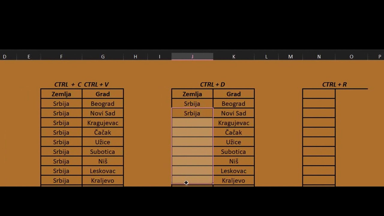 Precice za kopiranje | od pocetnika do naprednog | Excel Zero To Hero ...