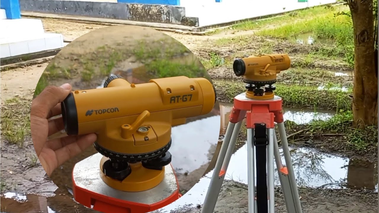 Fungsi dari Bagian-bagian Penyipat Datar / Leveling || Merek TOPCON AT ...