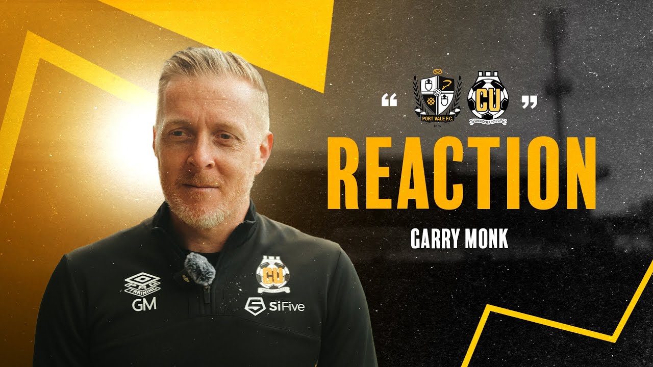 Port Vale 0-0 Cambridge United | Garry Monk reaction - YouTube