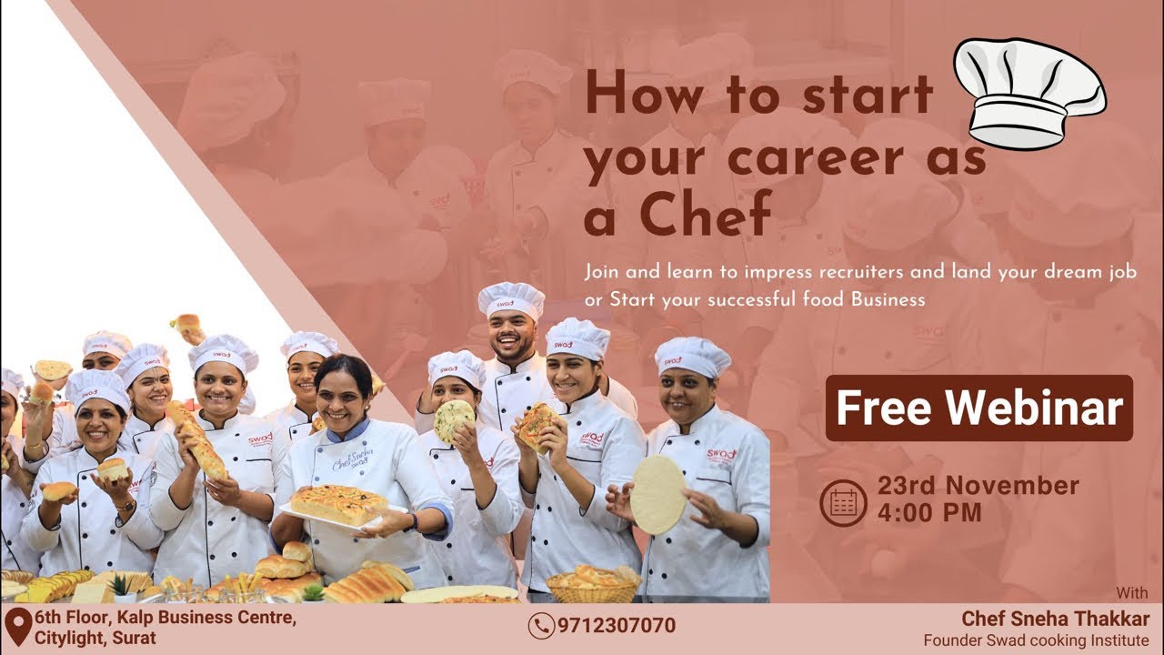 Industry insights on becoming a chef| Free Webinar| Earn in lakhs | Business idea - YouTube
