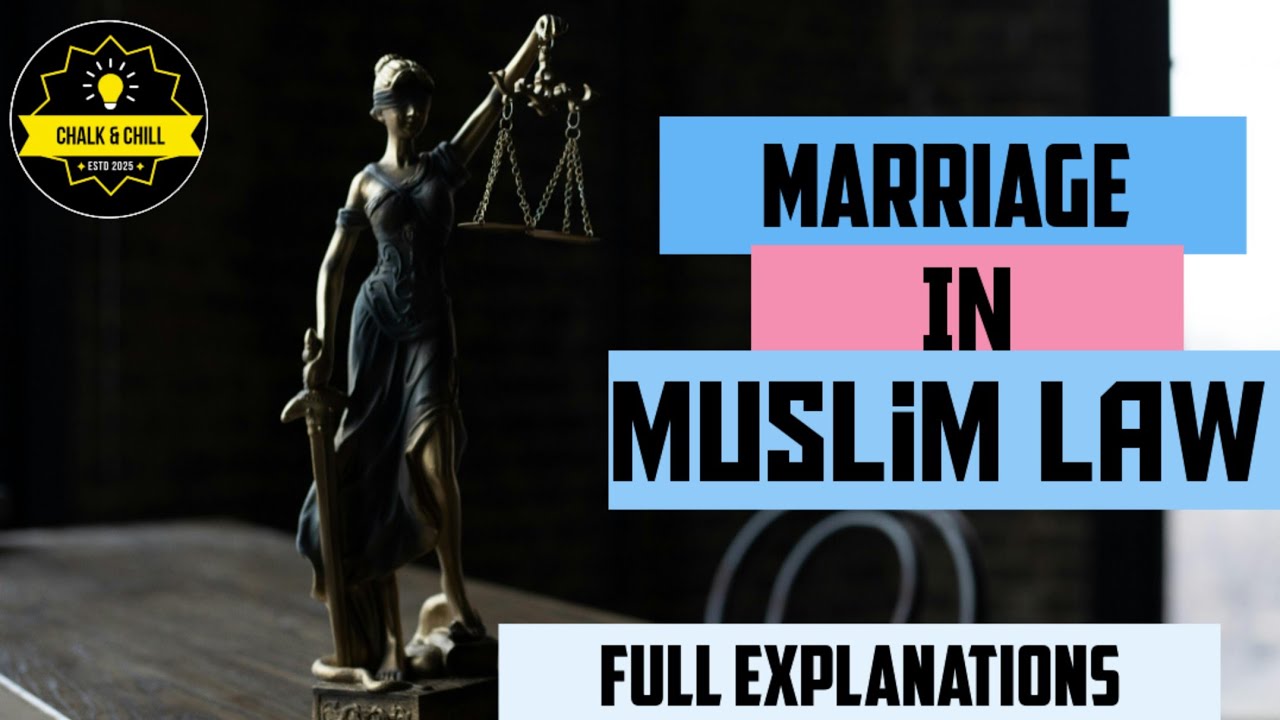 Marriage in Muslim Law|| Family Law || Allahabad University, LLB,CLAT ...