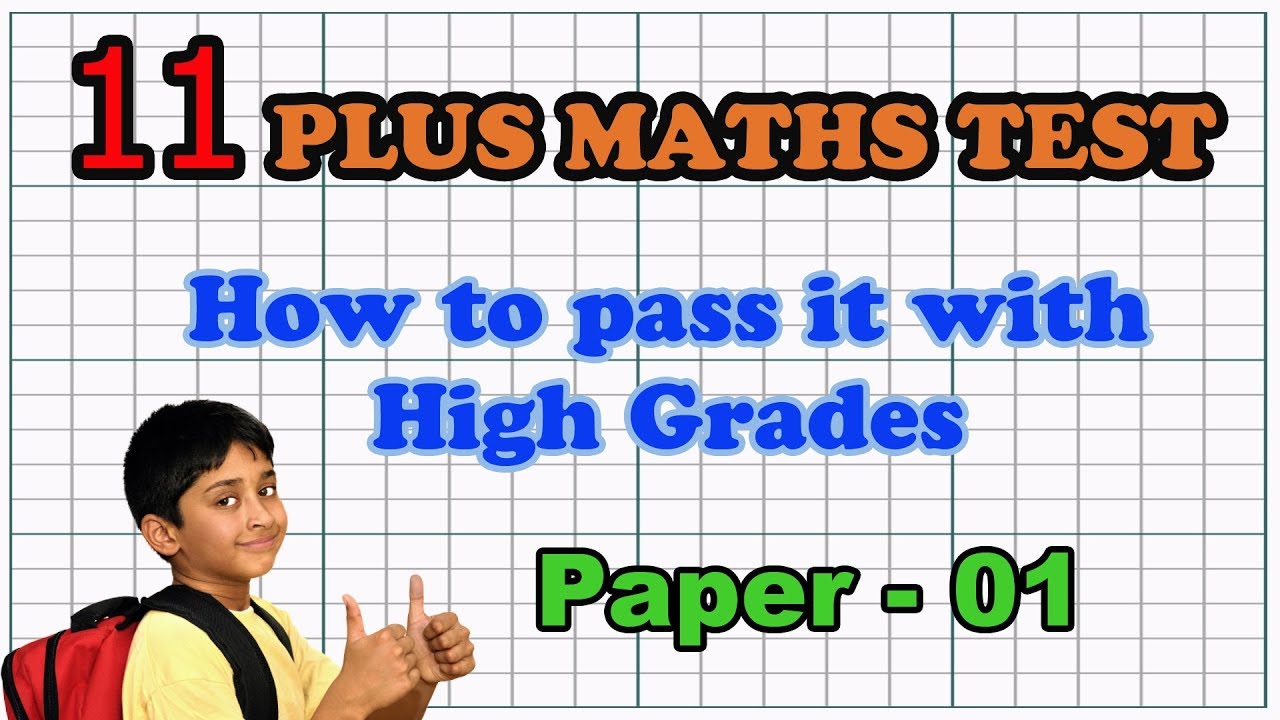11 Plus Maths Practice Papers - Paper 01 - YouTube