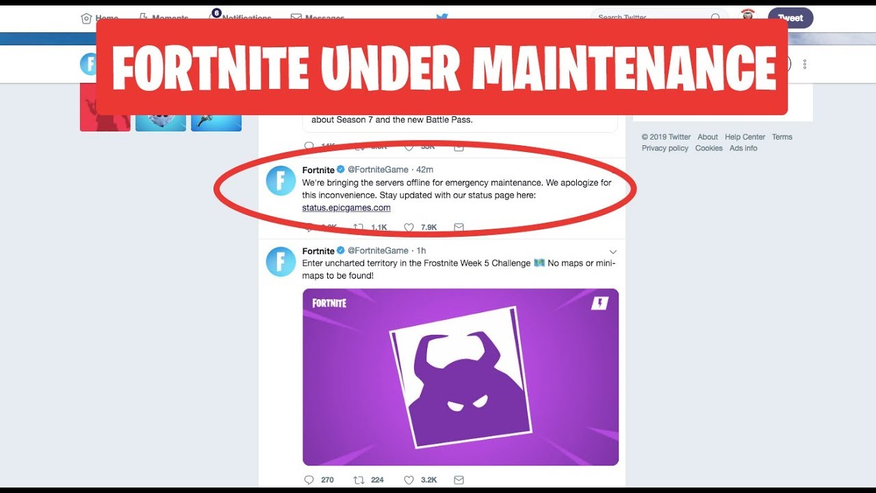 FORTNITE SYSTEM DOWN MATCHMAKING UNDER MAINTENANCE - YouTube