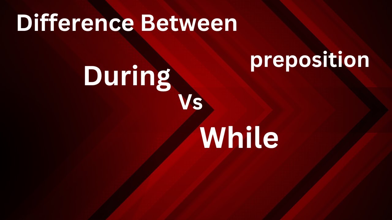 Preposition During/While| English grammar - YouTube