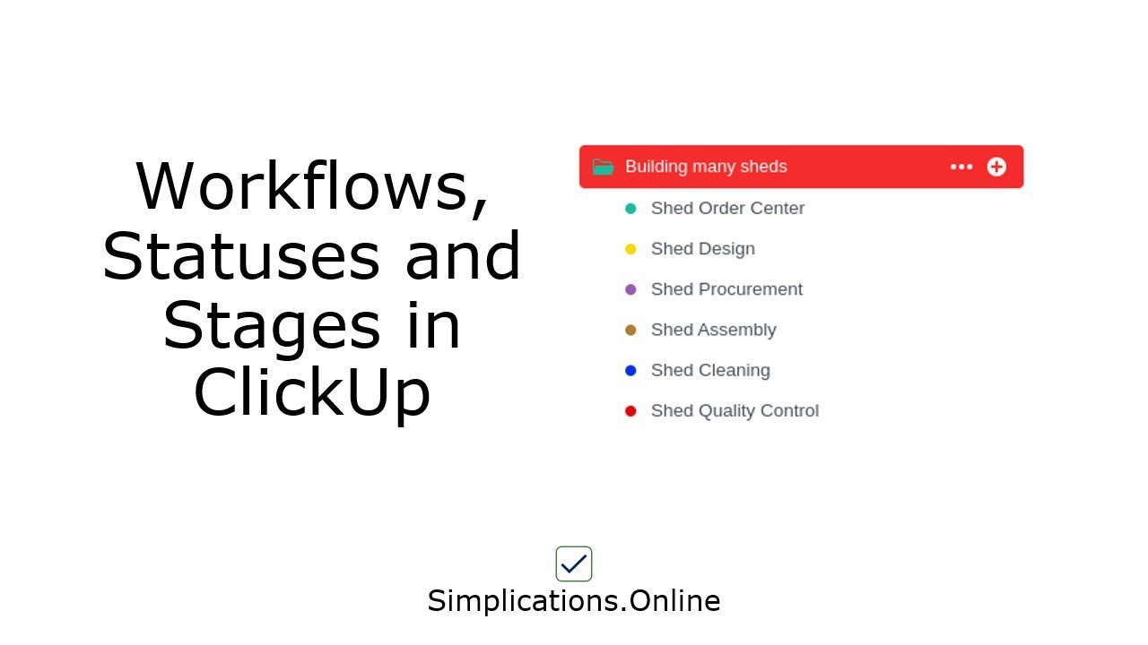 Project Workflows Statuses and Stages in ClickUp - YouTube