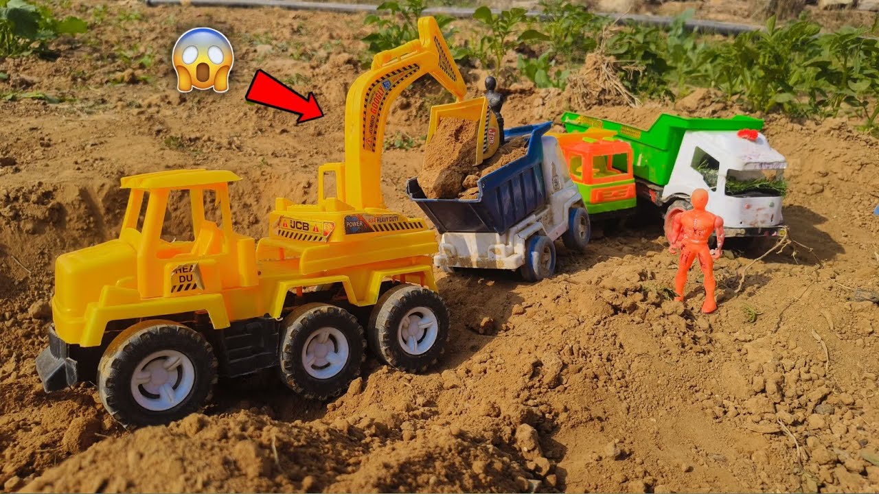 gadi gadi khela cartoon #85 🔥 | new toys video dump truck jcb loading ...