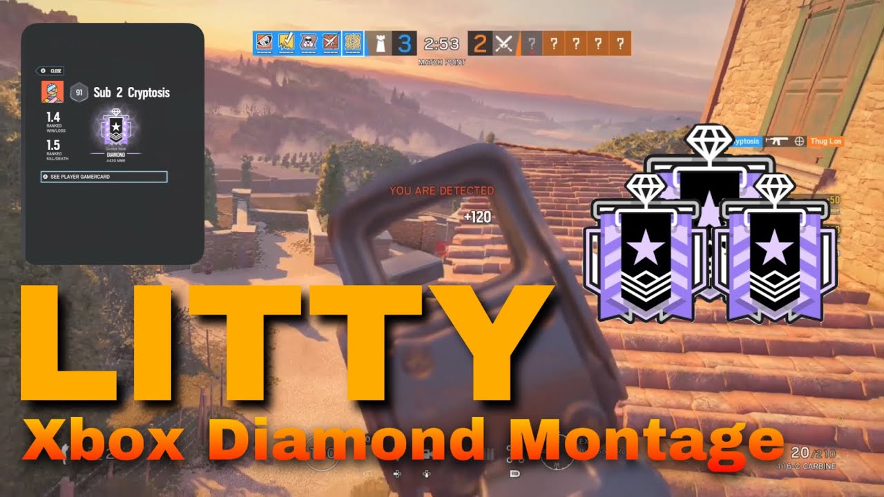 “LITTY” Diamond On Smurf || Best Rainbow Six Siege Xim Apex Settings ...