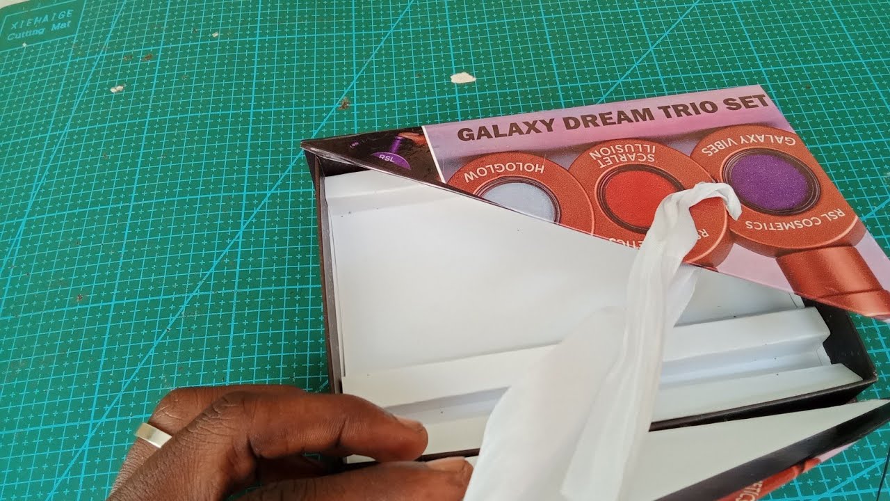 How to make branded double leaf diagonal cut box - YouTube