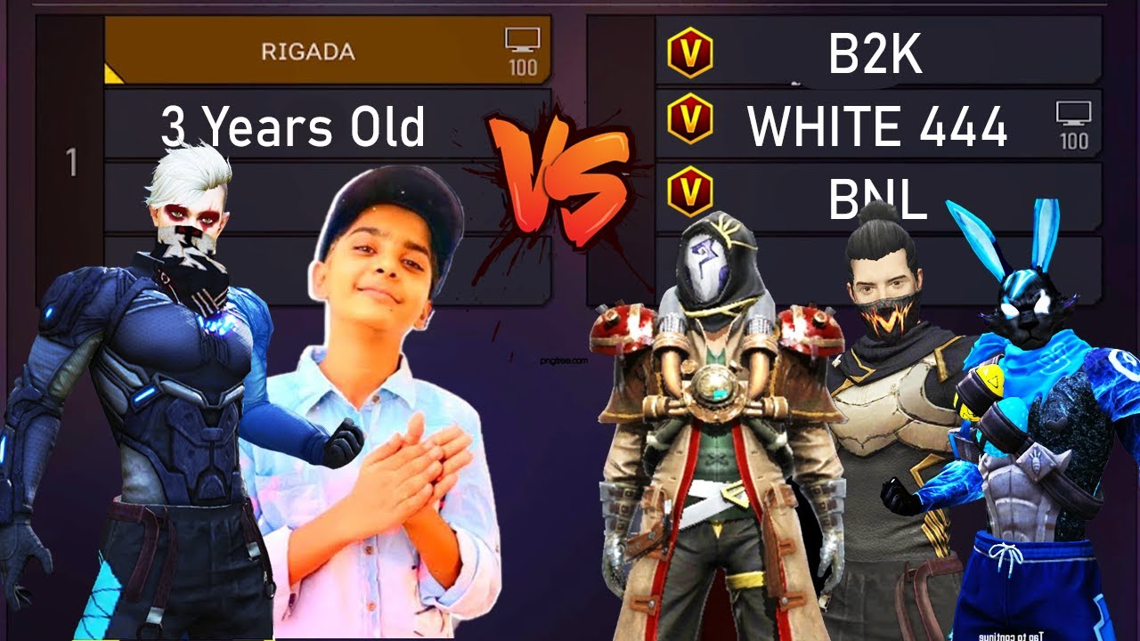 WHITE 444, B2K, BNL VS 3 YEARS OLD, RIGADA / 2VS3 IF YOU WIN 1 ROUND ...