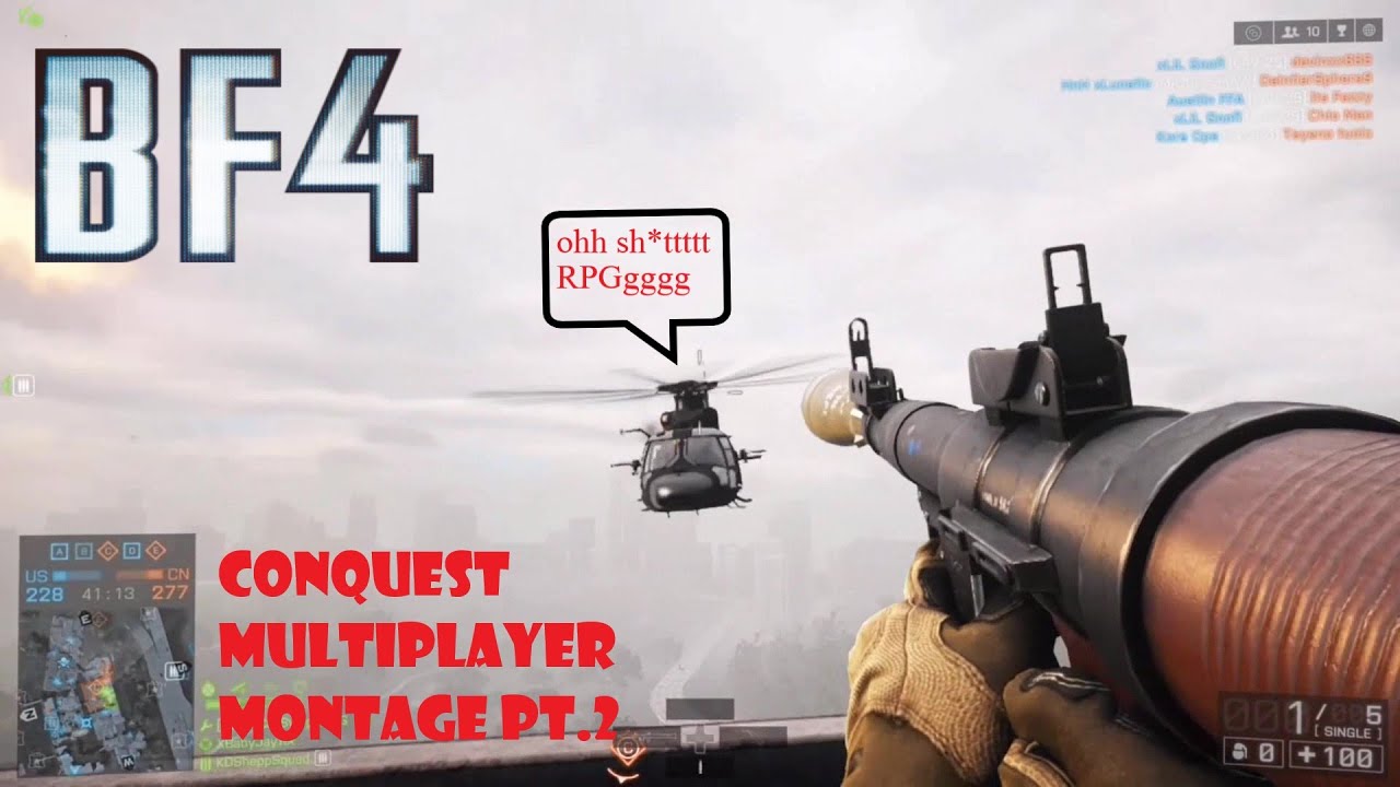 BF4 Conquest Multiplayer Montage pt 2 - YouTube