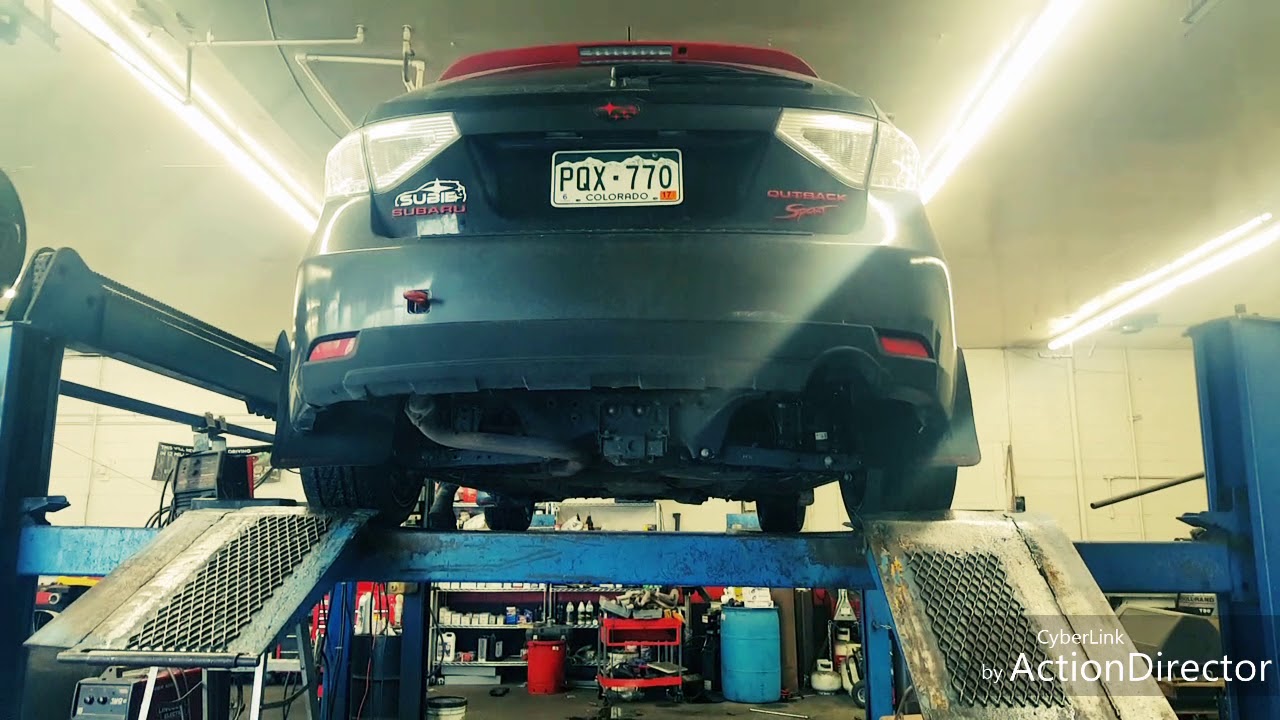 2009 subaru impreza straight pipe (outback sport) - YouTube