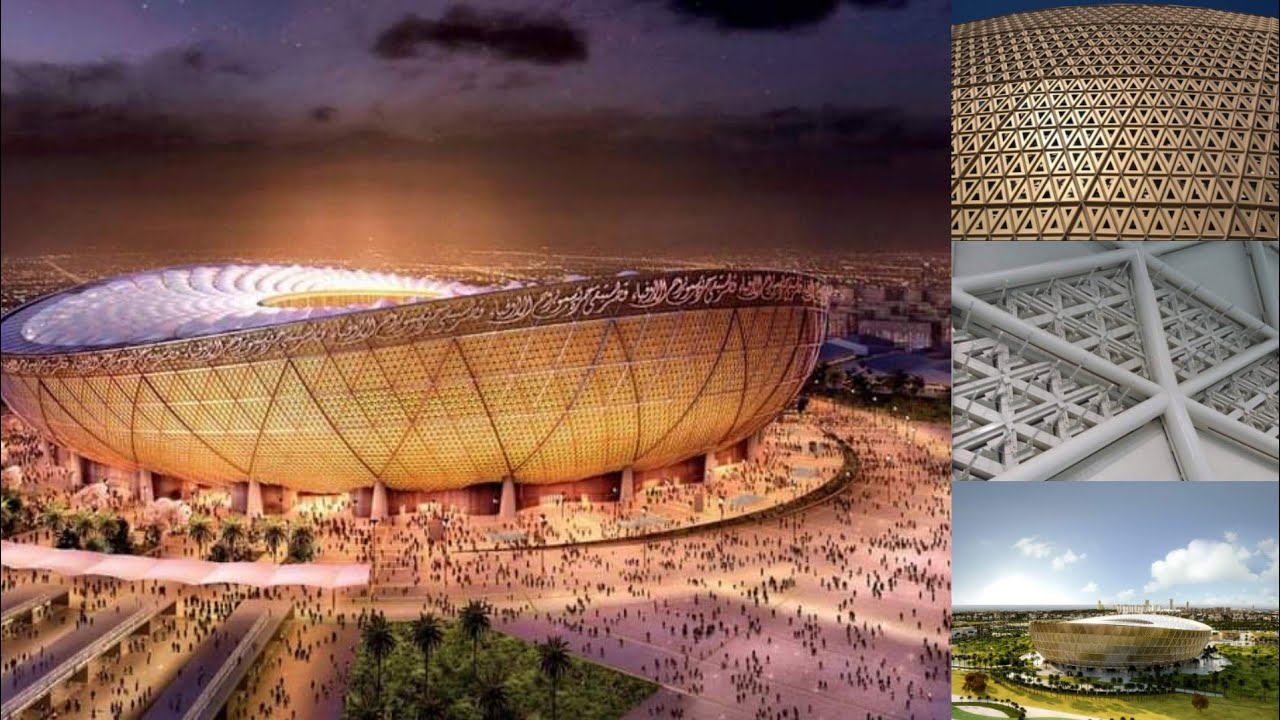 Lusail gold stadium - YouTube