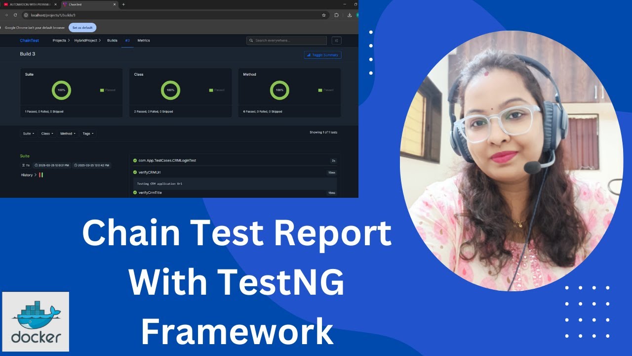 Chain Test Report With Selenium & TestNG Framework - YouTube