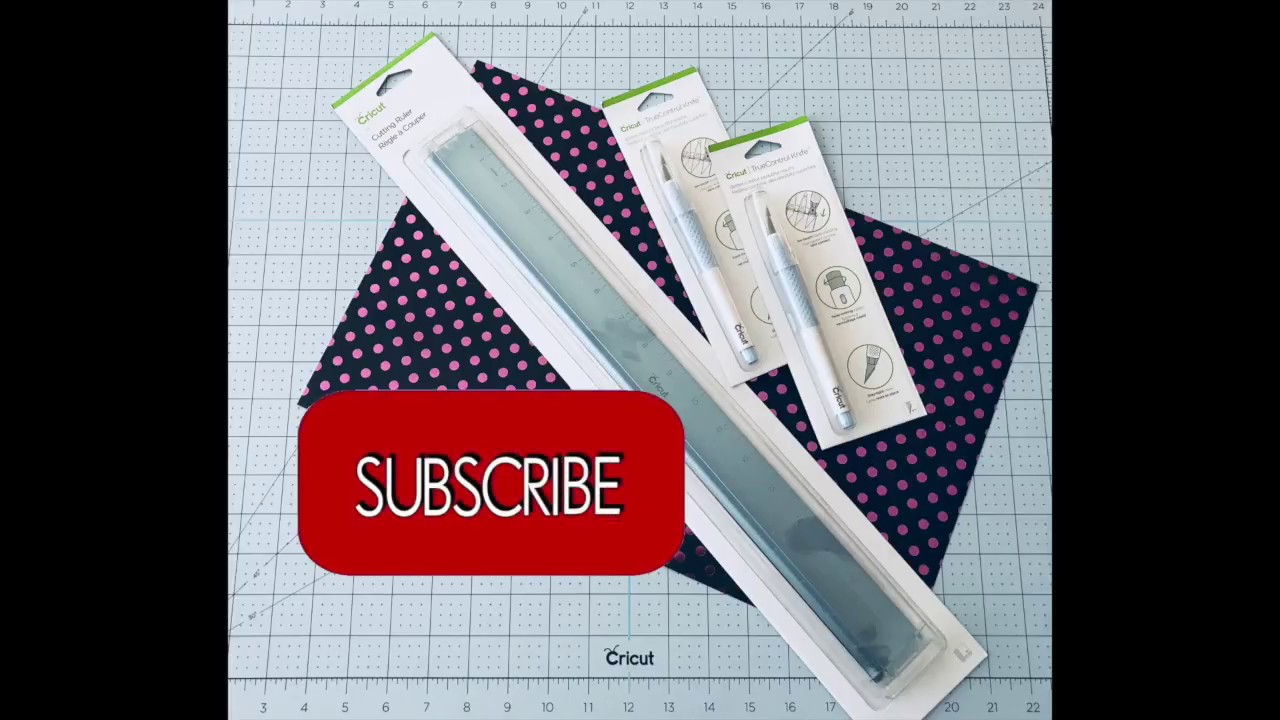CRICUT TRUE CONTROL KNIFE & CUTTING RULER...FIRST USE. - YouTube