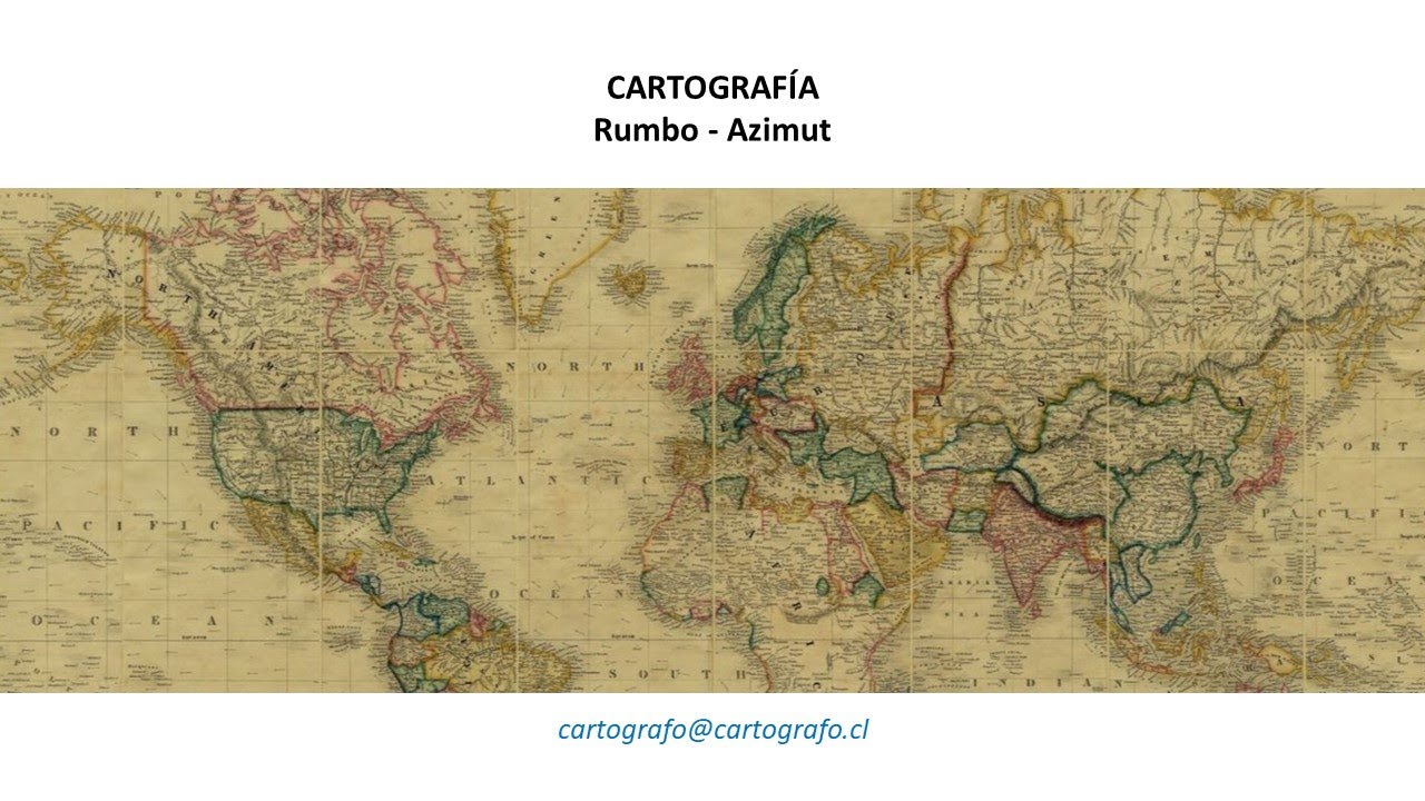 CARTOGRAFÍA - Rumbo, azimut, norte - YouTube