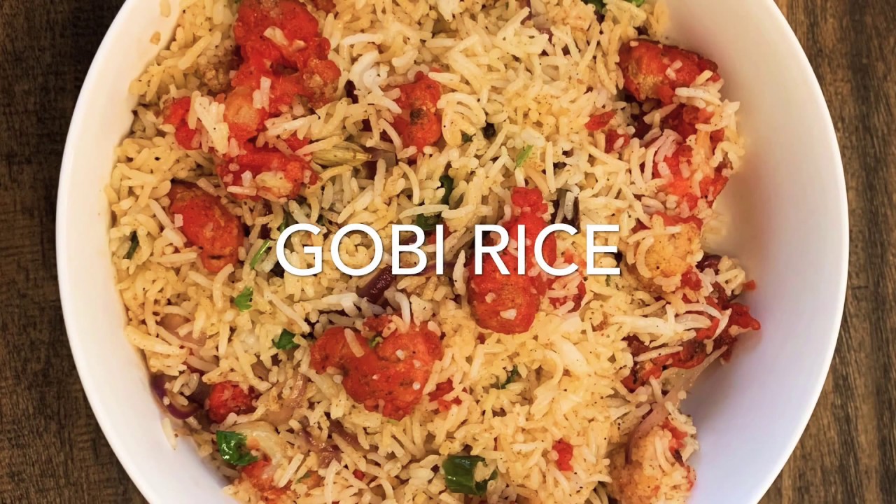 Gobi Fried Rice | Cauliflower Fried Rice| Spicy Gobi fried rice | Indi ...