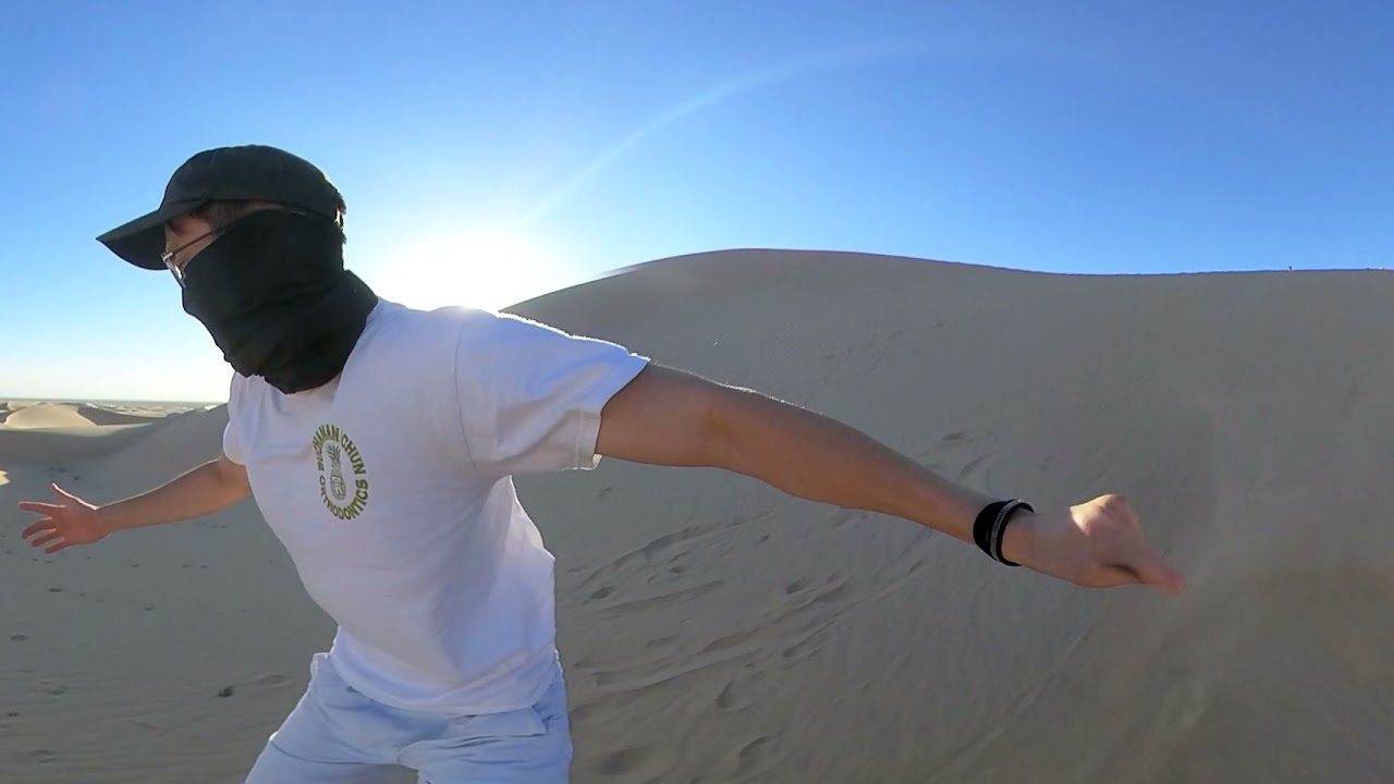 Imperial Dunes California Sandboarding 360 1st Person (Insta360) - YouTube