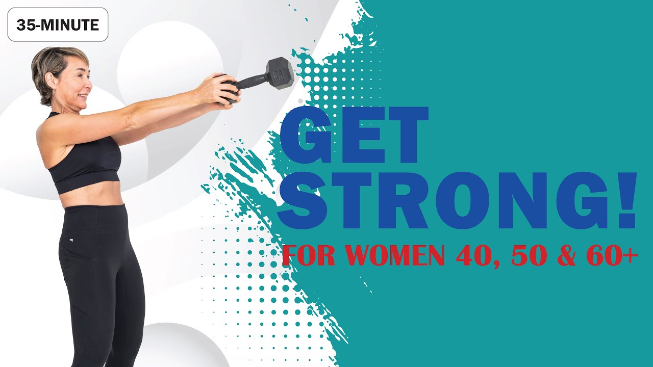 Lower Body & Core Strength for Women Over 40 - Get Strong! - YouTube