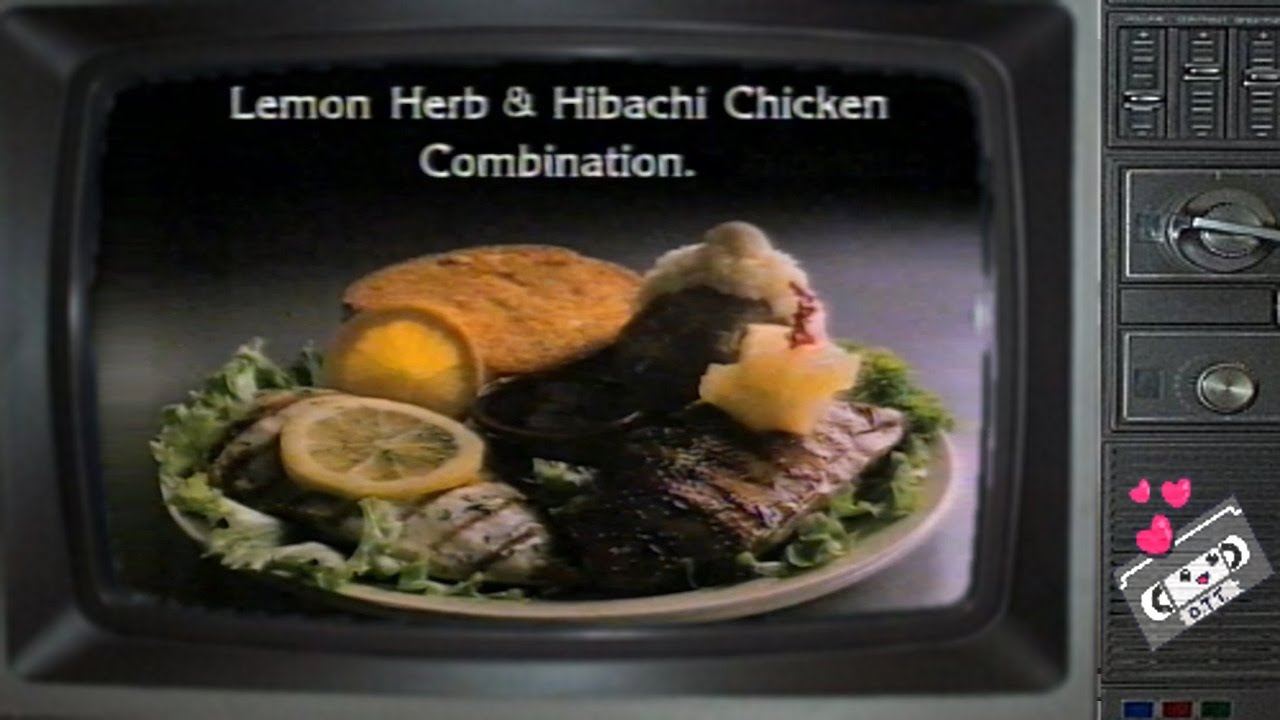 Sizzler Lemon Herb & Hibachi Chicken Combination Commercial 1991 - YouTube