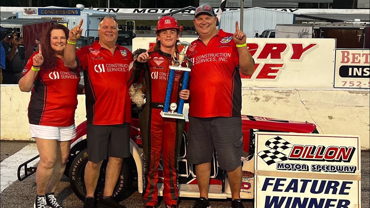 Dillon Motor Speedway Feature Win 6/24 - YouTube