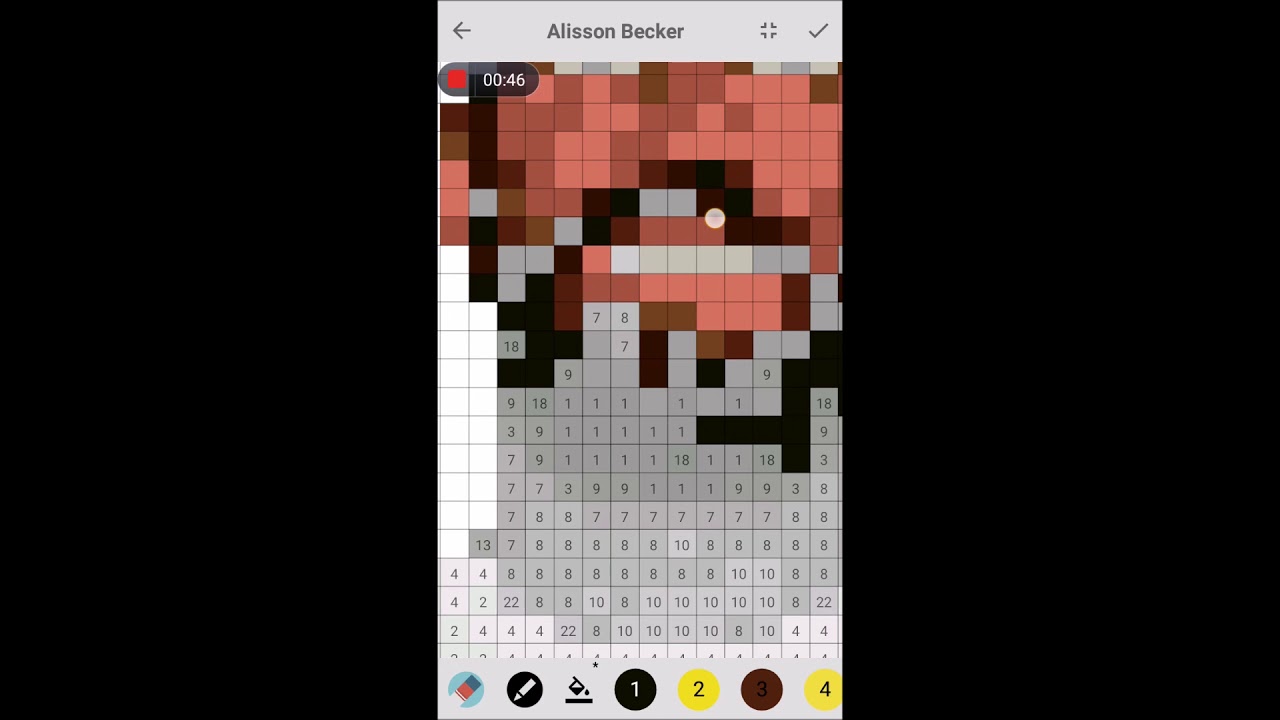 Pixel Coloring Allison Becker - YouTube