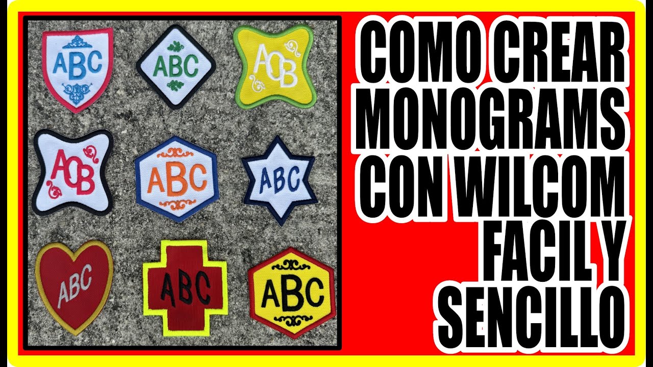 COMO CREAR MONOGRAMAS BORDADOS CON WILCOM HOW MAKE EMBROIDERY MONOGRAMS ...