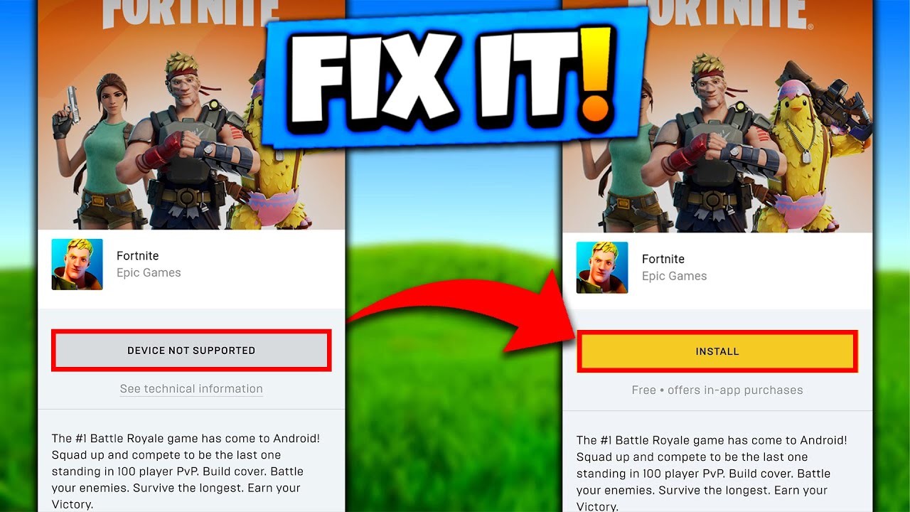 FORTNITE DEVICE NOT SUPPORTED FIX | FORTNITE CHAPTER 2 SEASON 6 ...