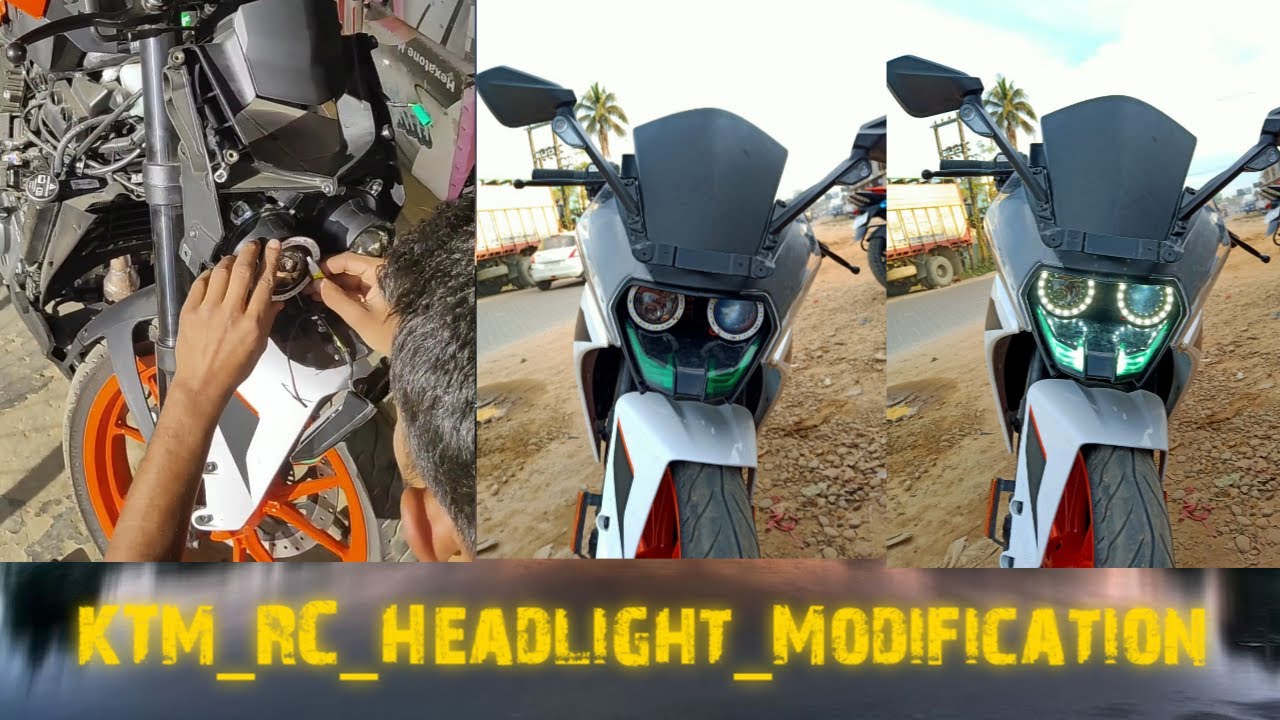 KTM RC Headlight Modification | Bike modified| CarDesignerSilchar|HM Tv ...