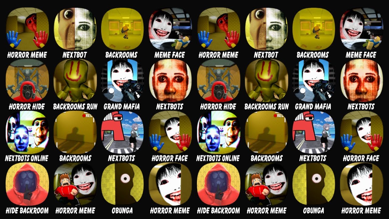 Horror Meme ( Chasing + Nextbots + Shoot Them All + Meme Face + Grand ...