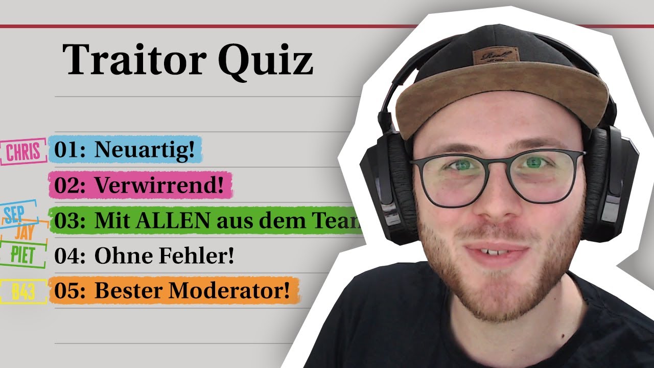 Es werden EXEKUTIVE ENTSCHEIDUNGEN getroffen! | Traitor Quiz - YouTube