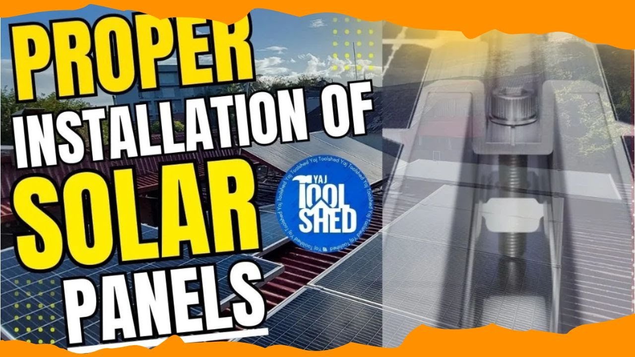 PROPER INSTALLATION OF SOLAR PANEL RAILINGS - (Part 2) - YouTube