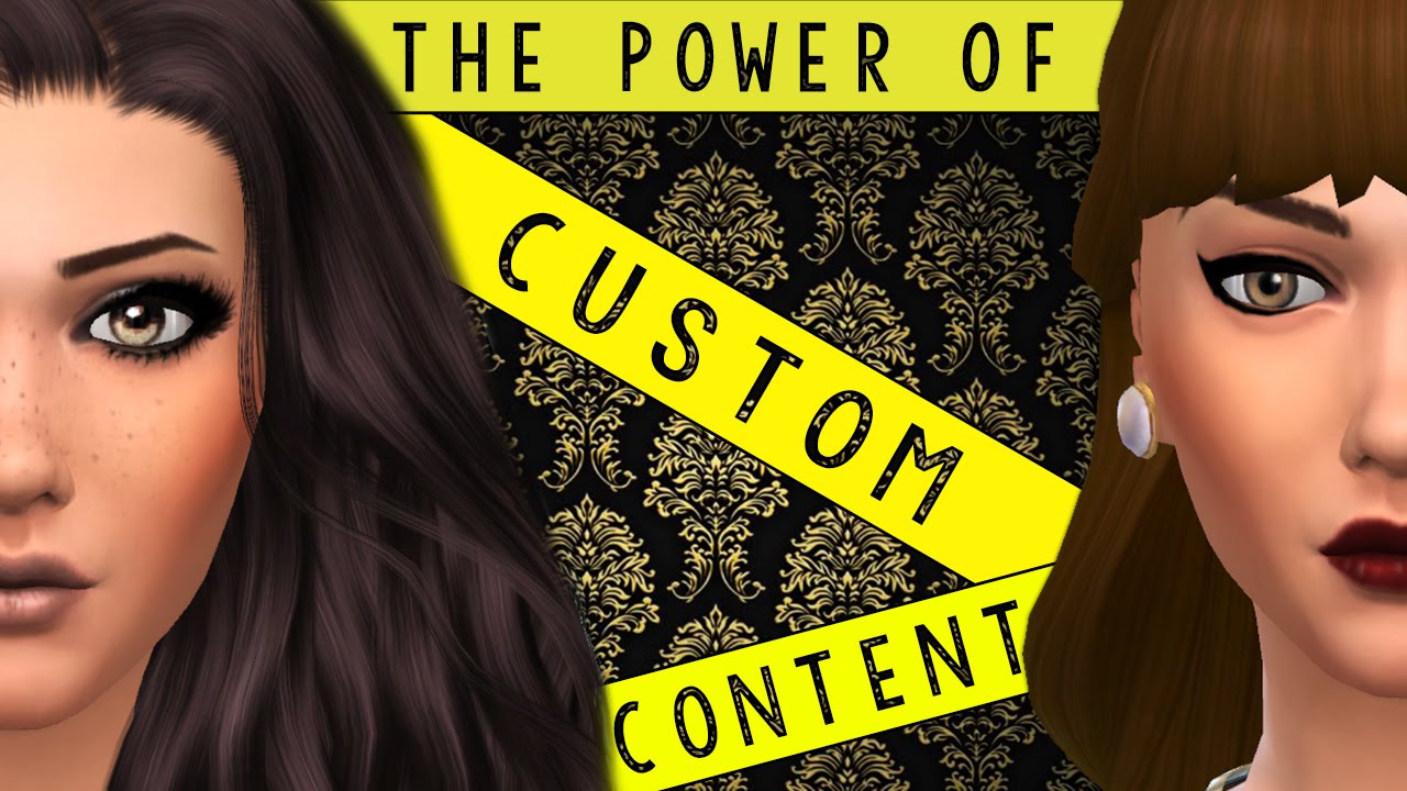 The Sims 4 | Create A Sim | The Power Of Custom Content TAG! - YouTube