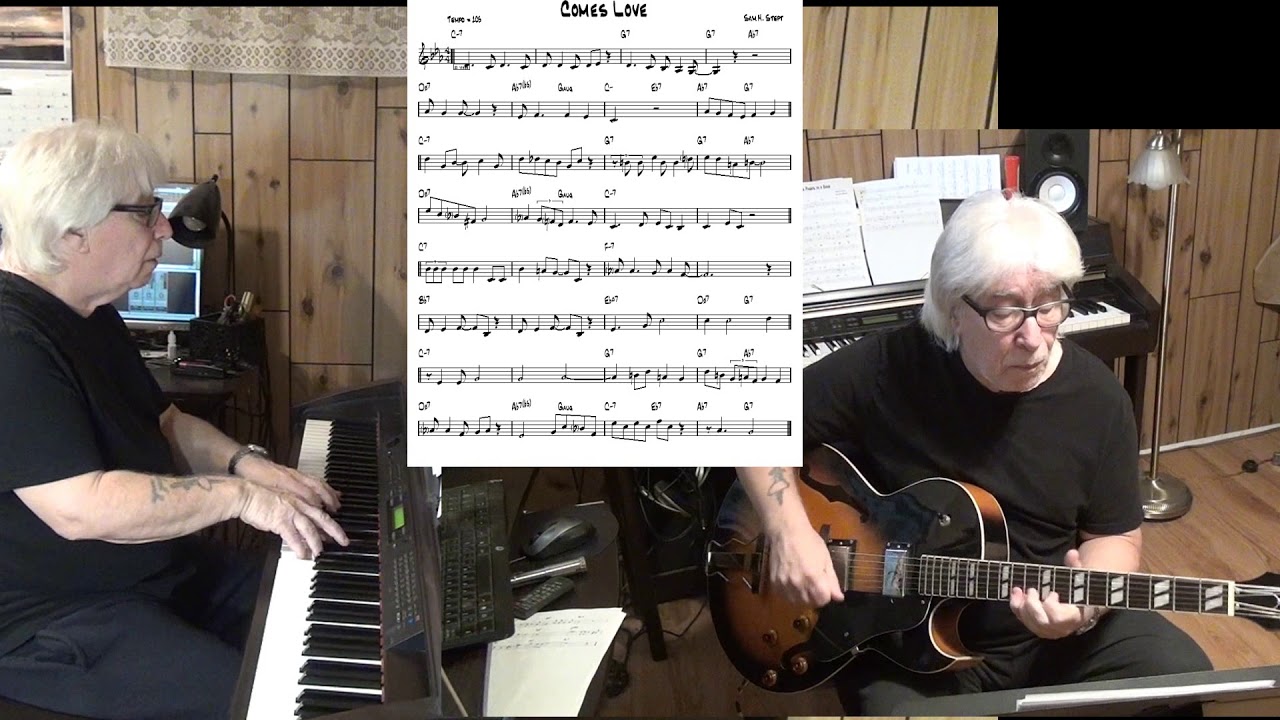 Comes Love - Jazz guitar & piano cover ( Sam H. Stept ) - YouTube