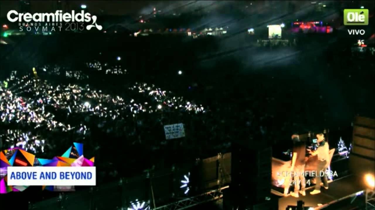 Above and Beyond en vivo - Creamfields Buenos Aires 2013 - YouTube