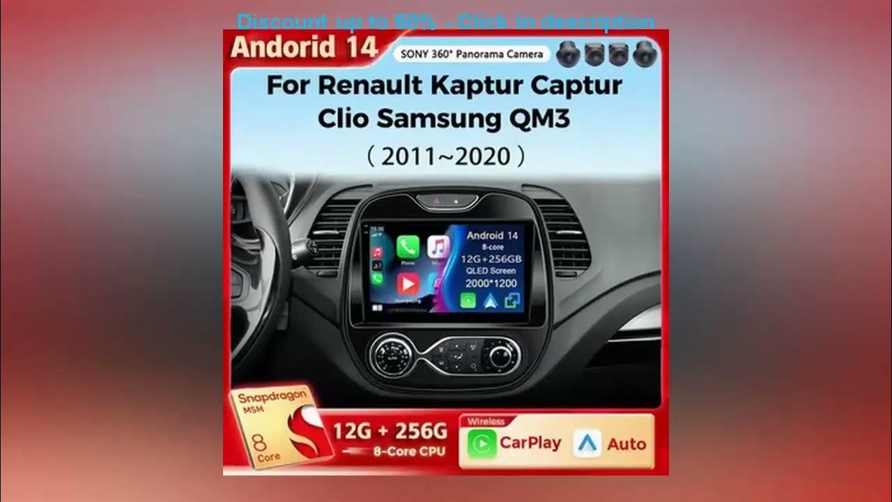 Android 14 Car Radio For Renault Kaptur Captur Clio Samsung QM3 2013 2014 2015 2016 Wirele - YouTube