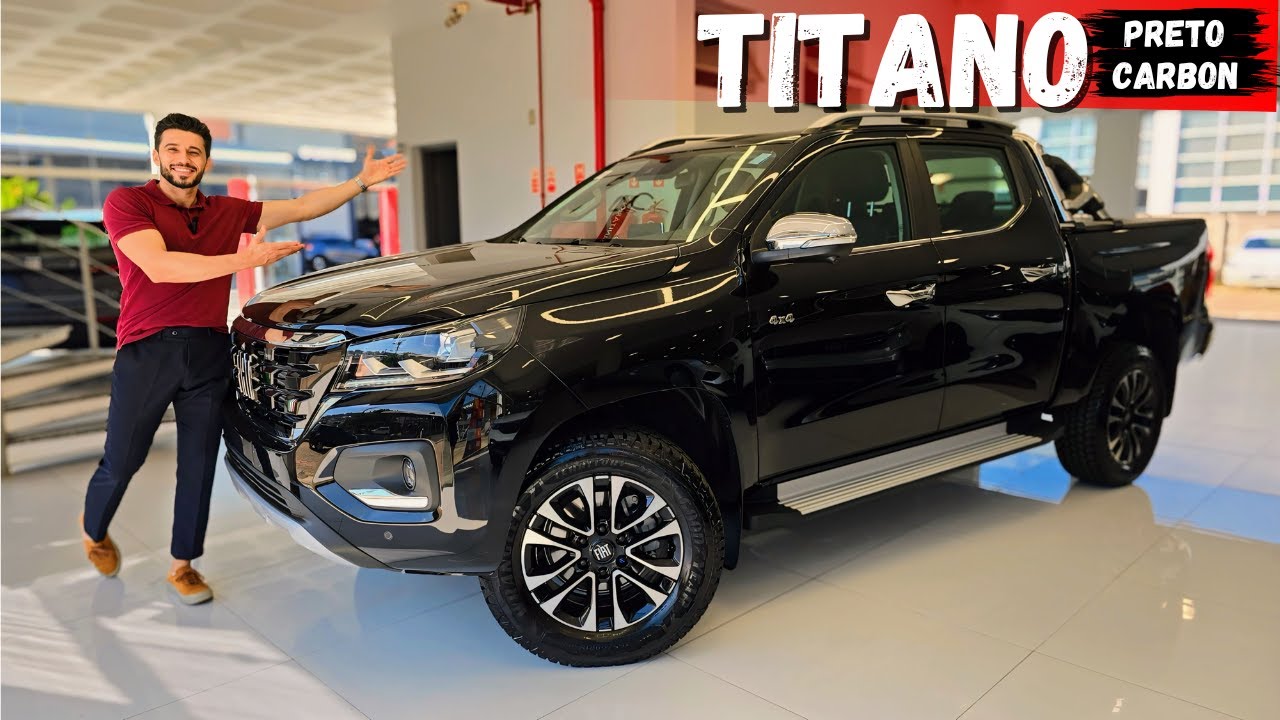 FIAT TITANO RANCH na cor PRETO CARBON - YouTube