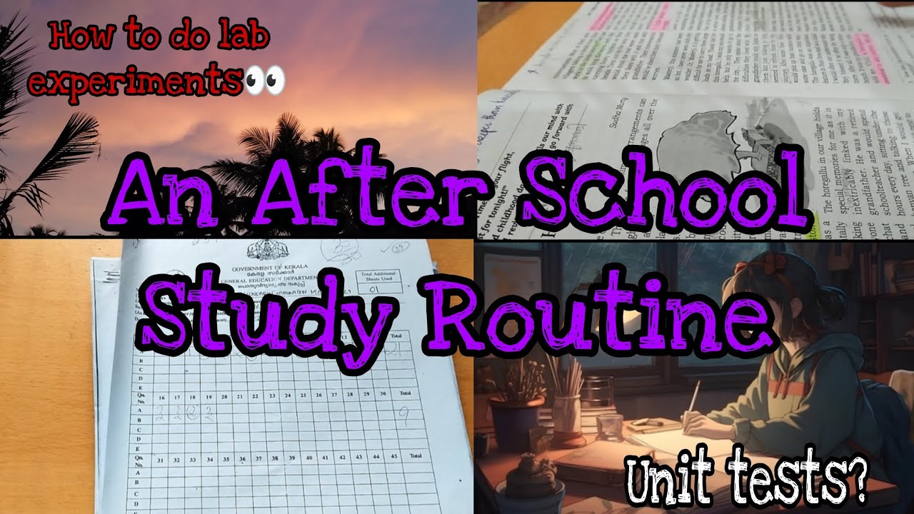 My after school study routine👀 ️ #examwinnerplustwo #exampreparation # ...