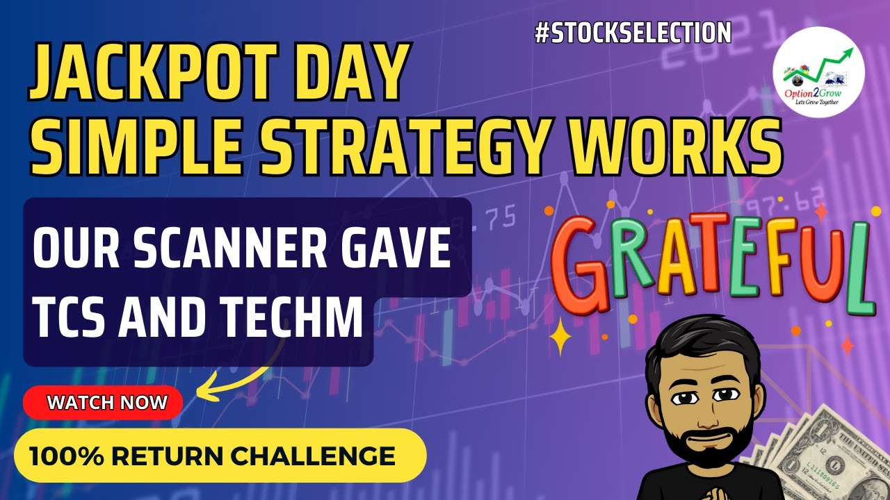 Simple Strategy Works In Market | Jackpot Day | Our Scanner Gave TCS ...