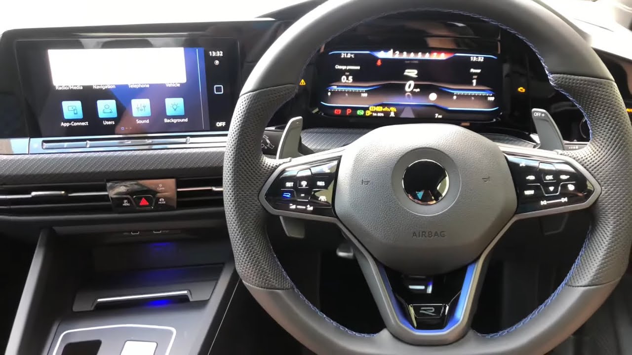 Volkswagen Golf R MK8 dash unwrapping - YouTube