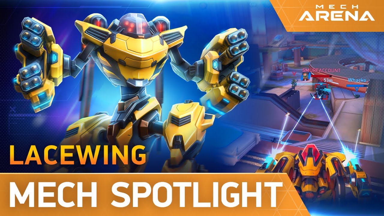 Mech Arena | Mech Spotlight | Lacewing - YouTube