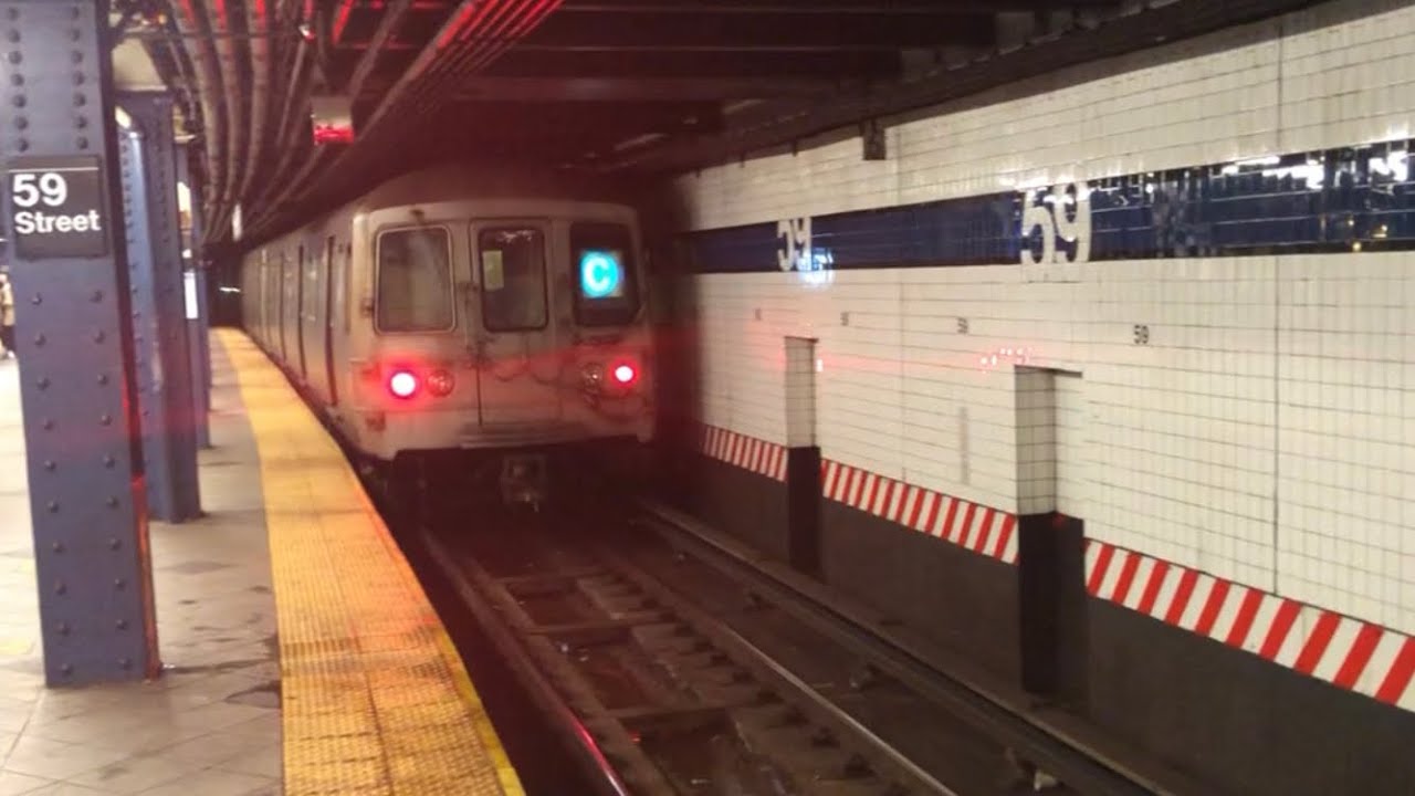 IND Subway: R46 C train ride from Jay St to 59th St Columbus Circle ...