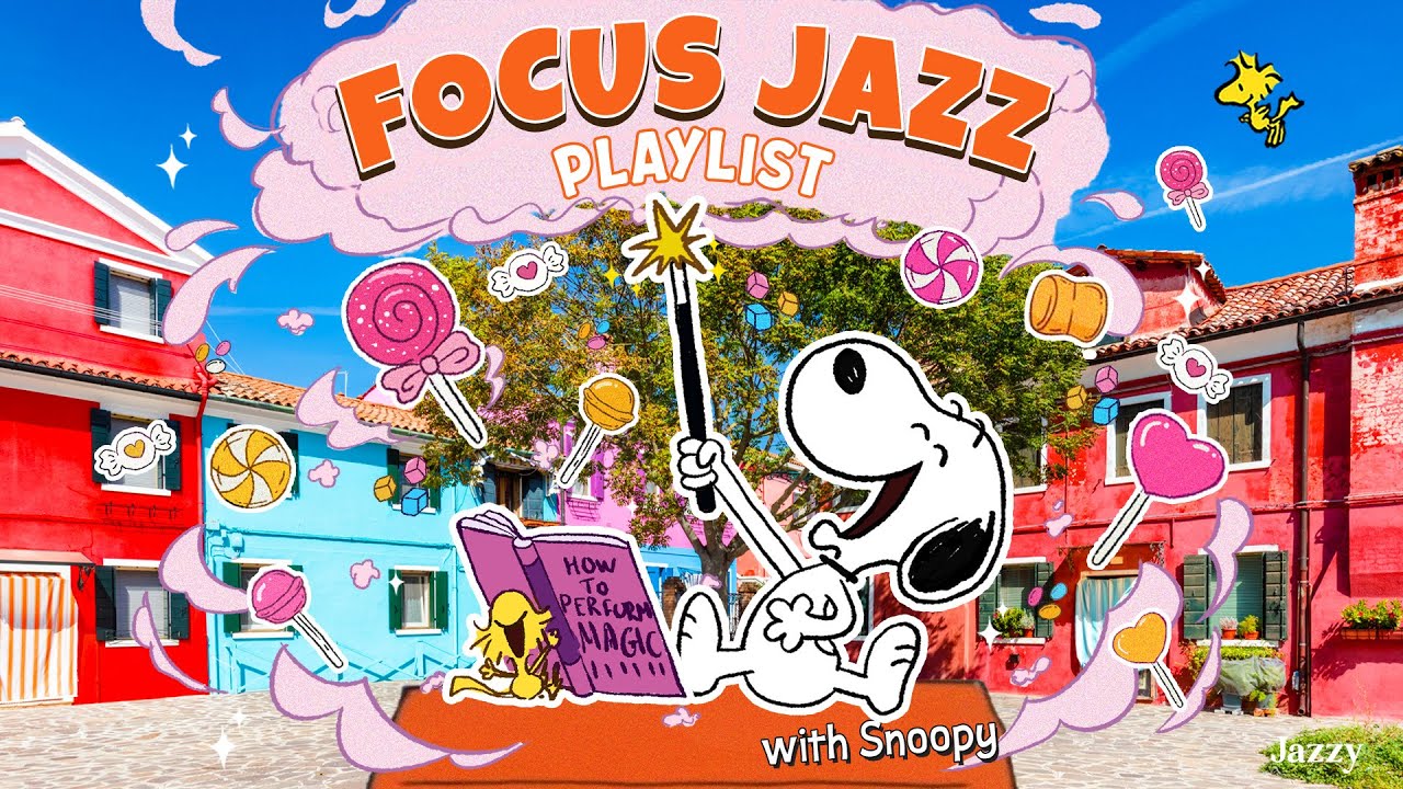 Morning Focus with Snoopy 🌞| Smooth Jazz to Boost Your Productivity by ...