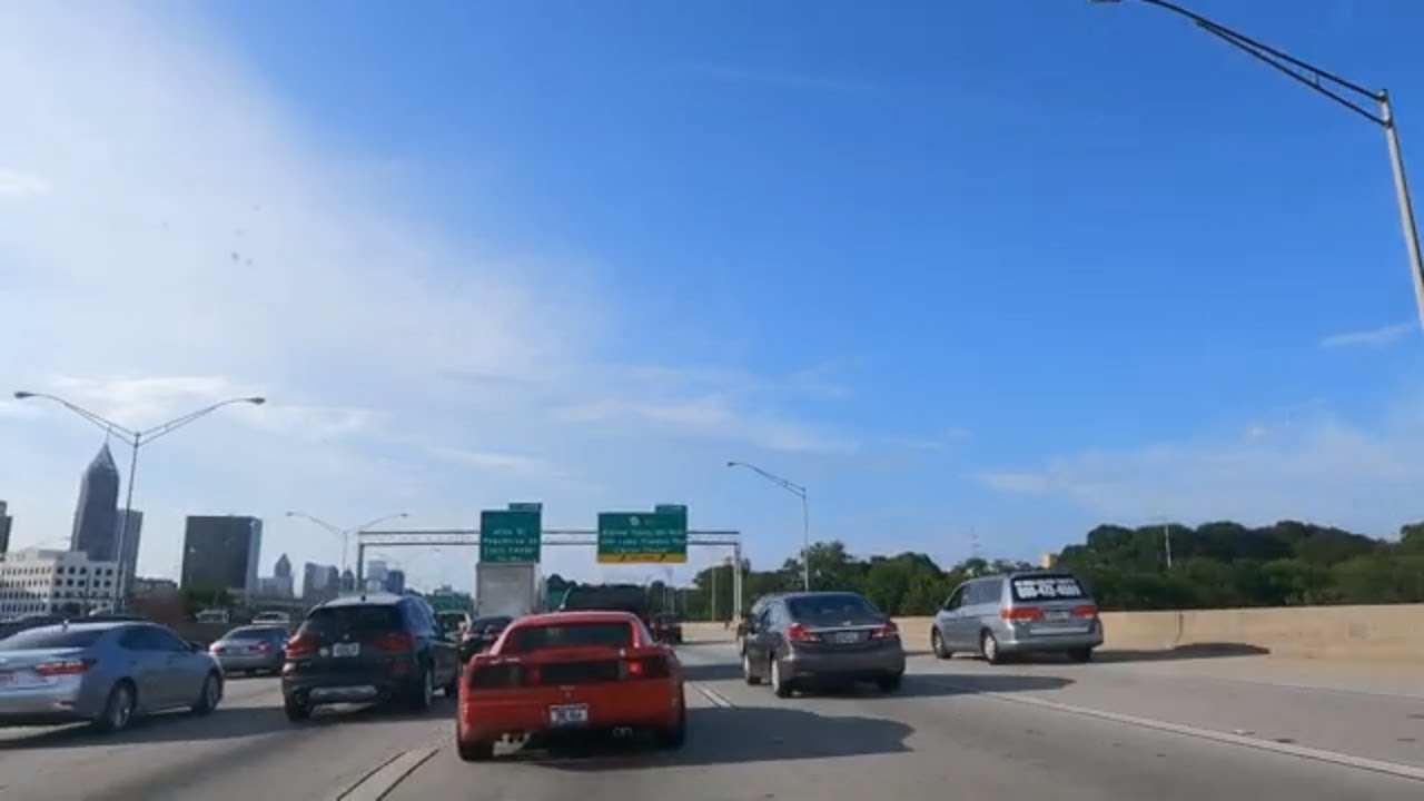 4k Atlanta GA | I85 North | Driving Through Atlanta Rush Hour | Drive ...