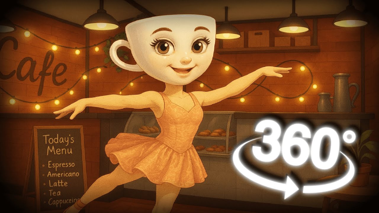 BALLERINA CAPPUCCINA ITALIAN BRAINROT COFFEE SHOP | 360º VR - YouTube