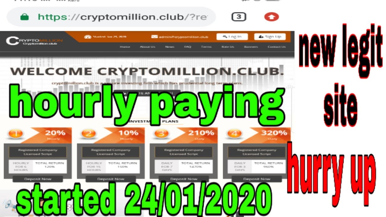 New HYIP WEBSITE paying instantly | minimum deposit 1$ | hourly paying ...