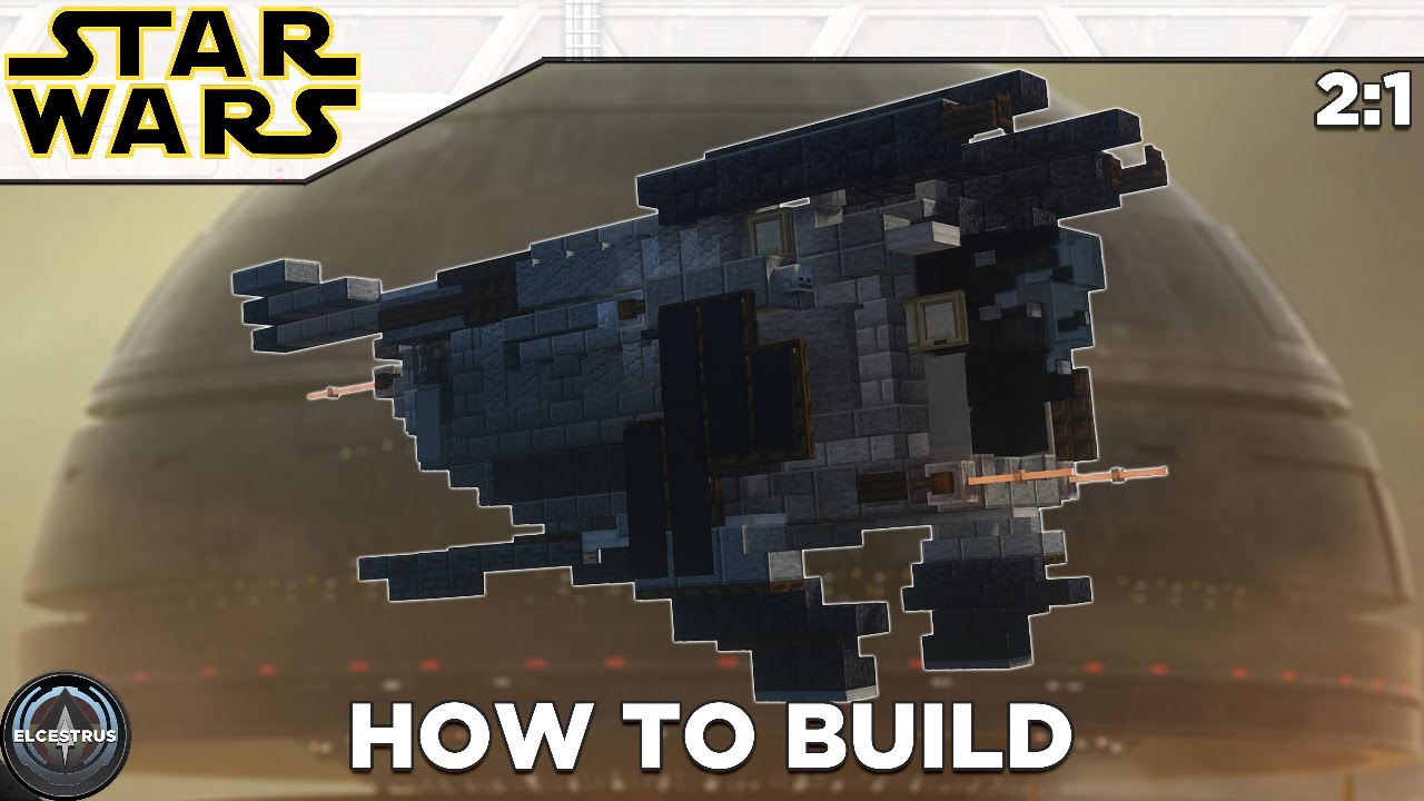 Imperial patrol gunship | Minecraft Star Wars tutorial - YouTube
